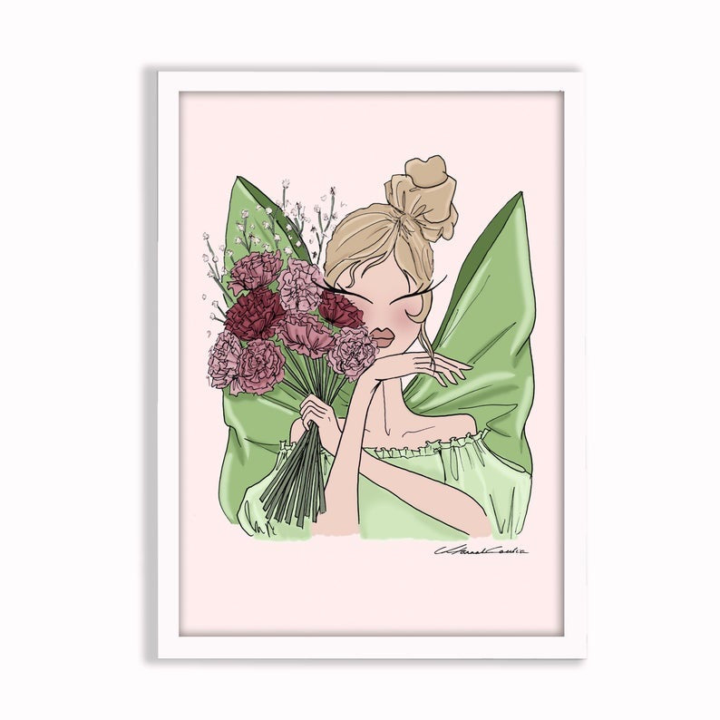 The Evergreen Bow Fairy | Alannah Cecilia Art Print | Verde Baby