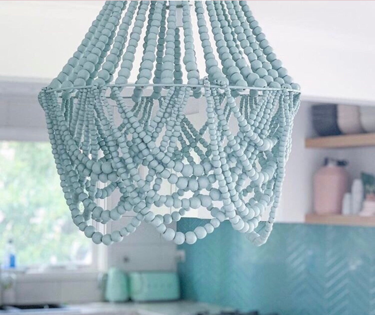 Elok Beaded Chandelier Light - The Grande | Verde Baby